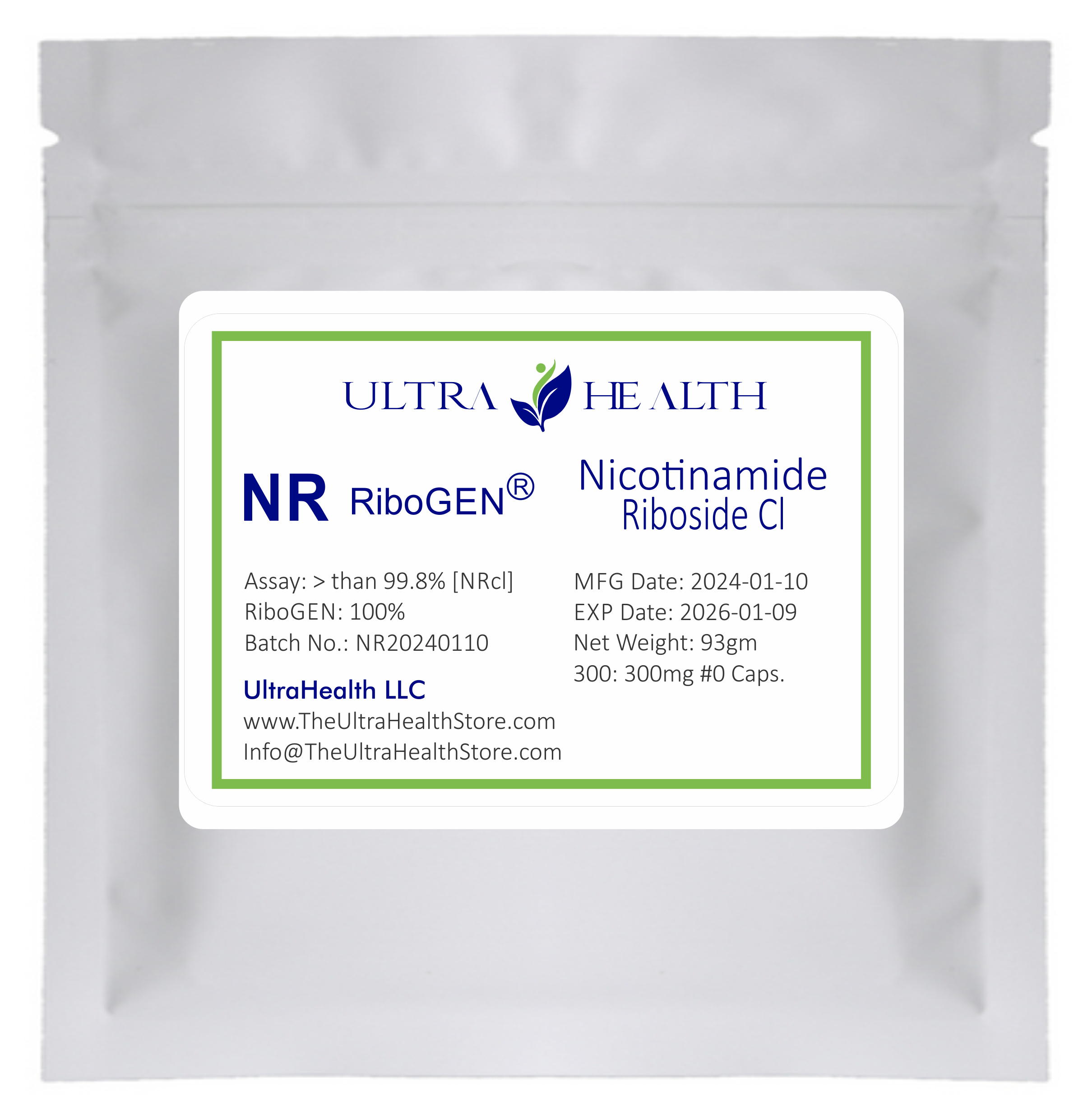 NR 300C ENTERIC (300 capsules), Nicotinamide Riboside (100% RiboGEN) 3 ...